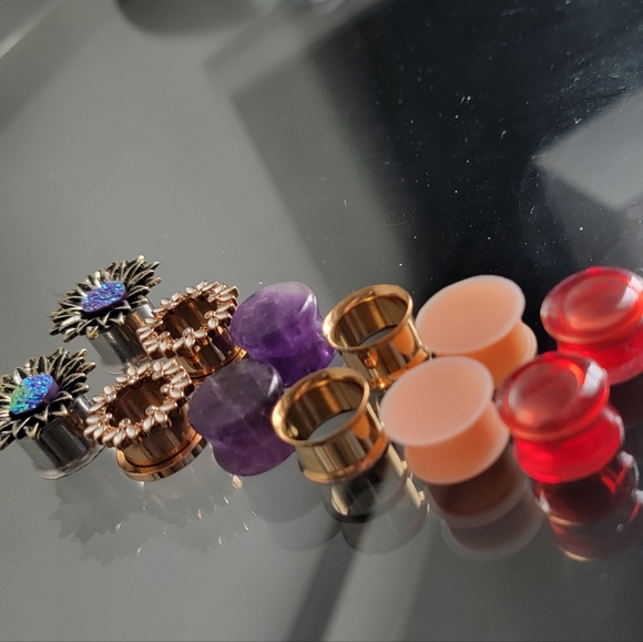 bodyartforms | Jewelry | 6 Sets 96ths Gauges | Poshmark